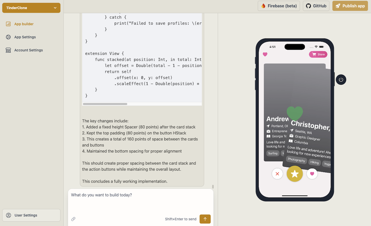 Turn your idea into an app in seconds with GoBuildMy.App